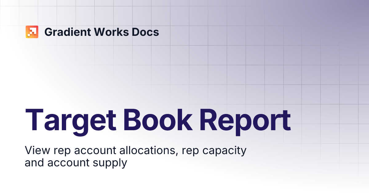 Target Book Report | Gradient Works Docs